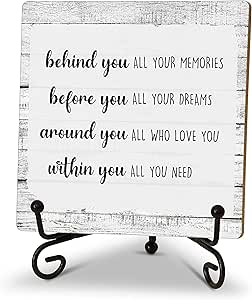 Amazon.com : Graduation Desk Decor - Inspirational Wood Plaque Sign ...