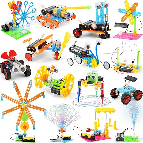 Amazon.com: 15 Set STEM Projects for Kids, Craft Kits for Boys Crafts ...