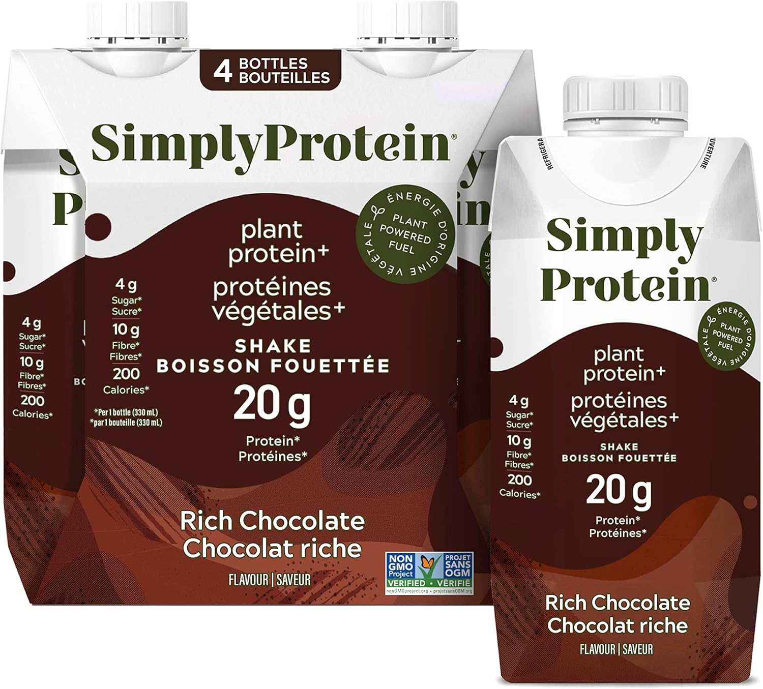 Simply Protein Ready-To-Drink Chocolate Plant Protein Shake, 330mL ...
