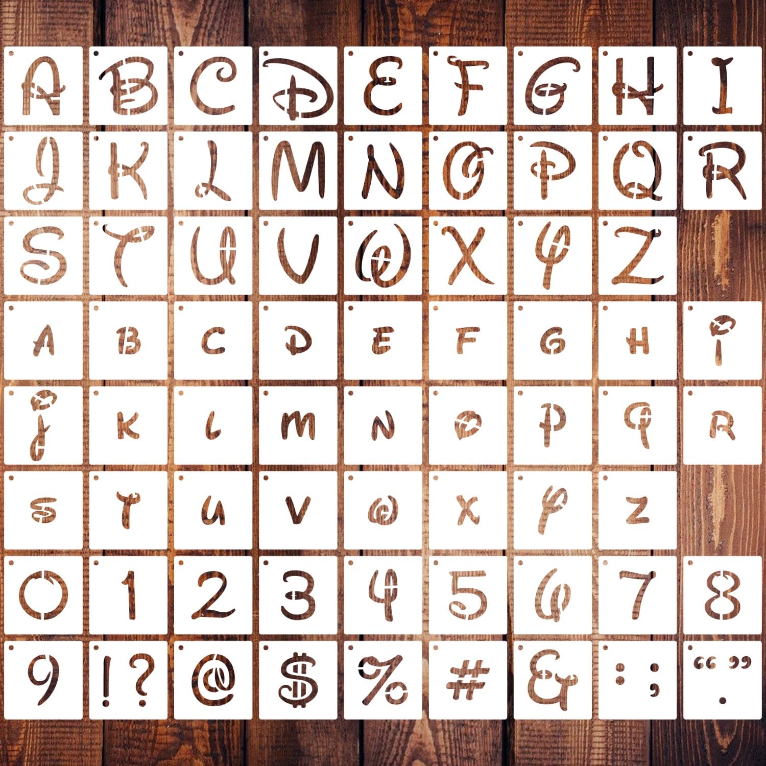 Snapklik.com : 2-Inch Alphabet Letter Stencils - 70 Pcs Magic Letter ...