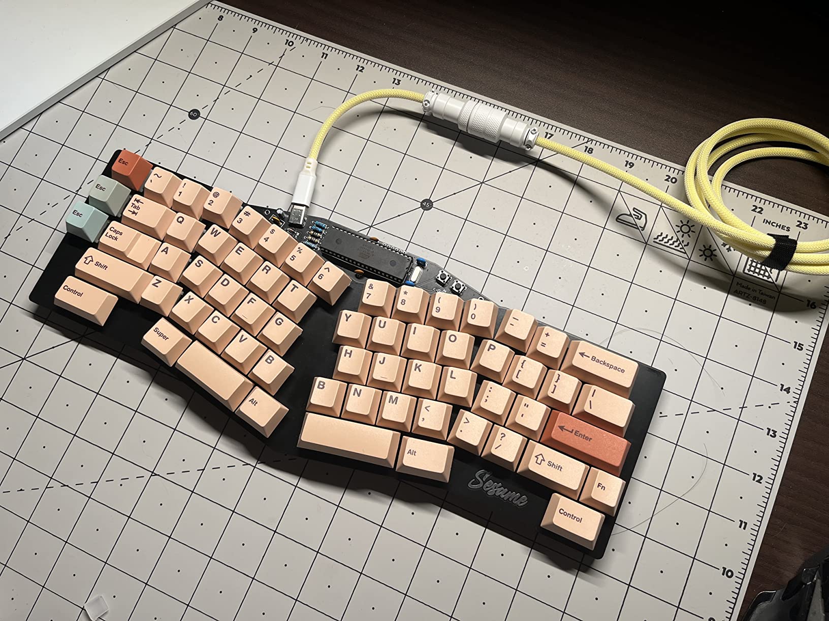 $5/mo - Finance CableMod Pro Straight Keyboard Cable (Lemon Ice, USB A ...