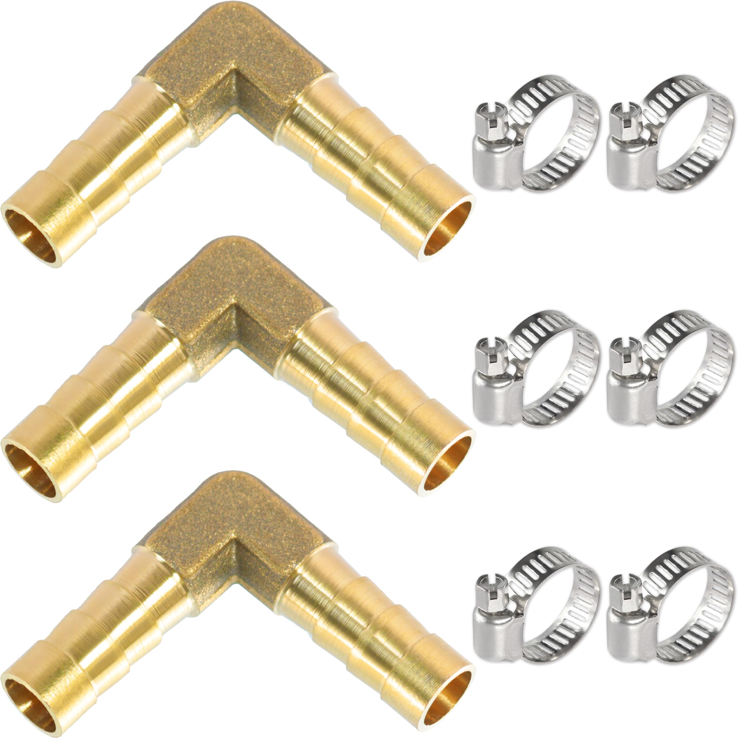 Snapklik.com : MSAEIQUN Brass Hose Barb,90 Degree L Right Angle Elbow ...