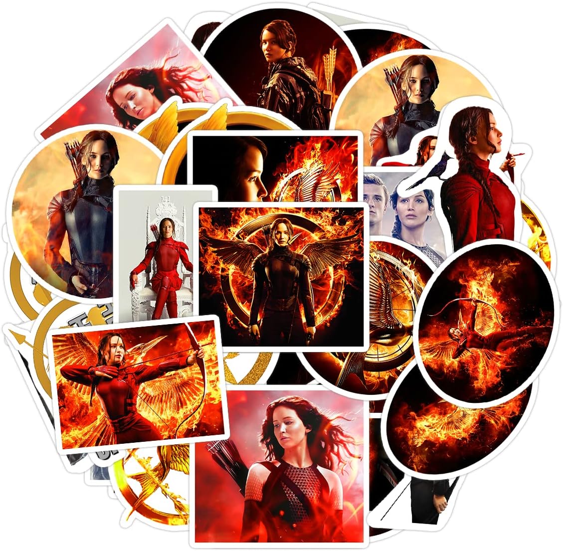 Amazon.com: 20 Pcs Stickers Pack Hunger Waterproof Games Vinyl Colorful ...