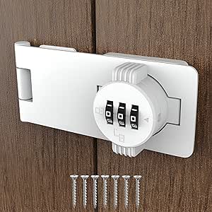 Keyless Combination Lock - 3-Digit Combination Lock for Doors - Twist ...