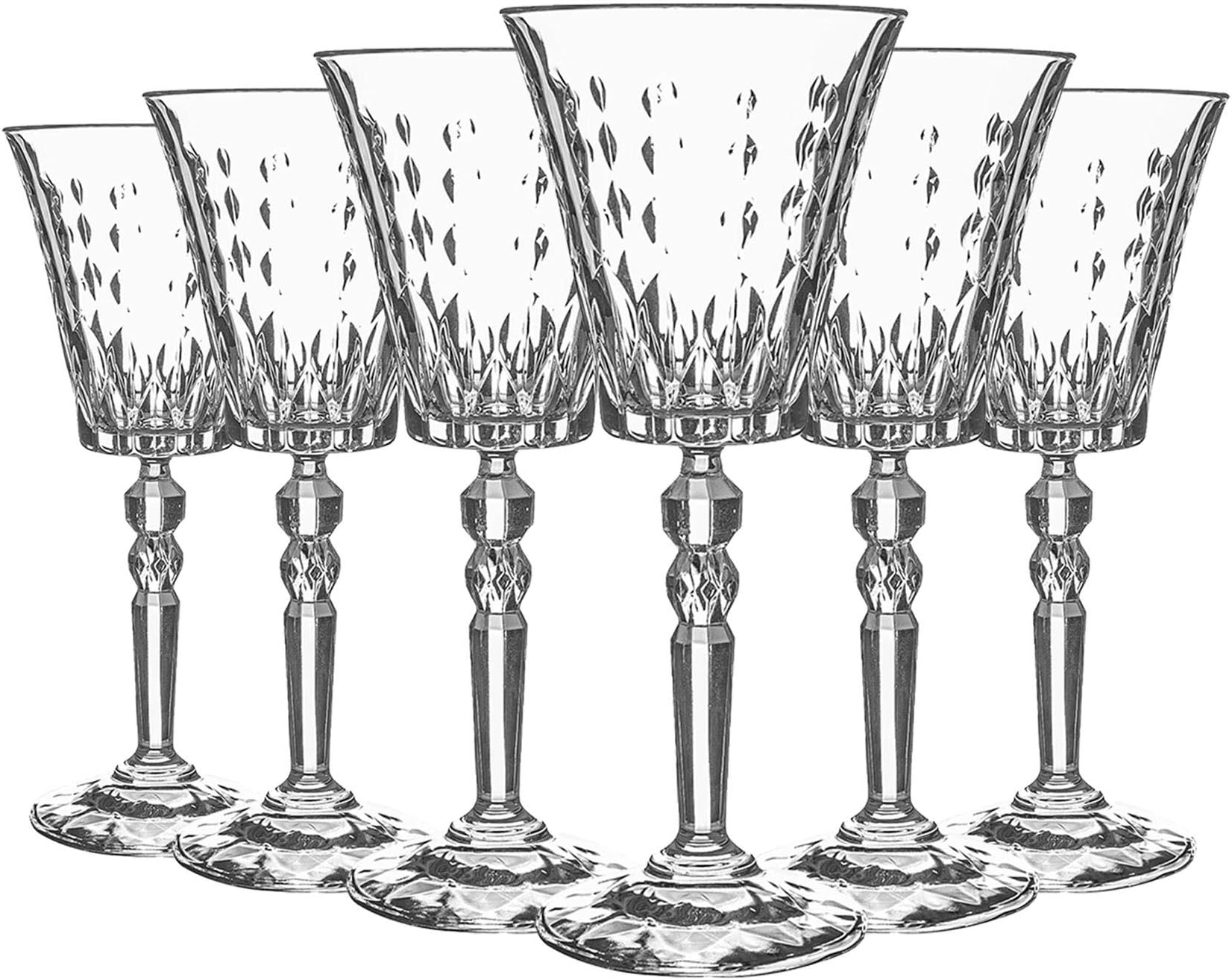 RCR 6X 290ml Crystal Glass Red Wine Glasses Orchestra Range Red White ...