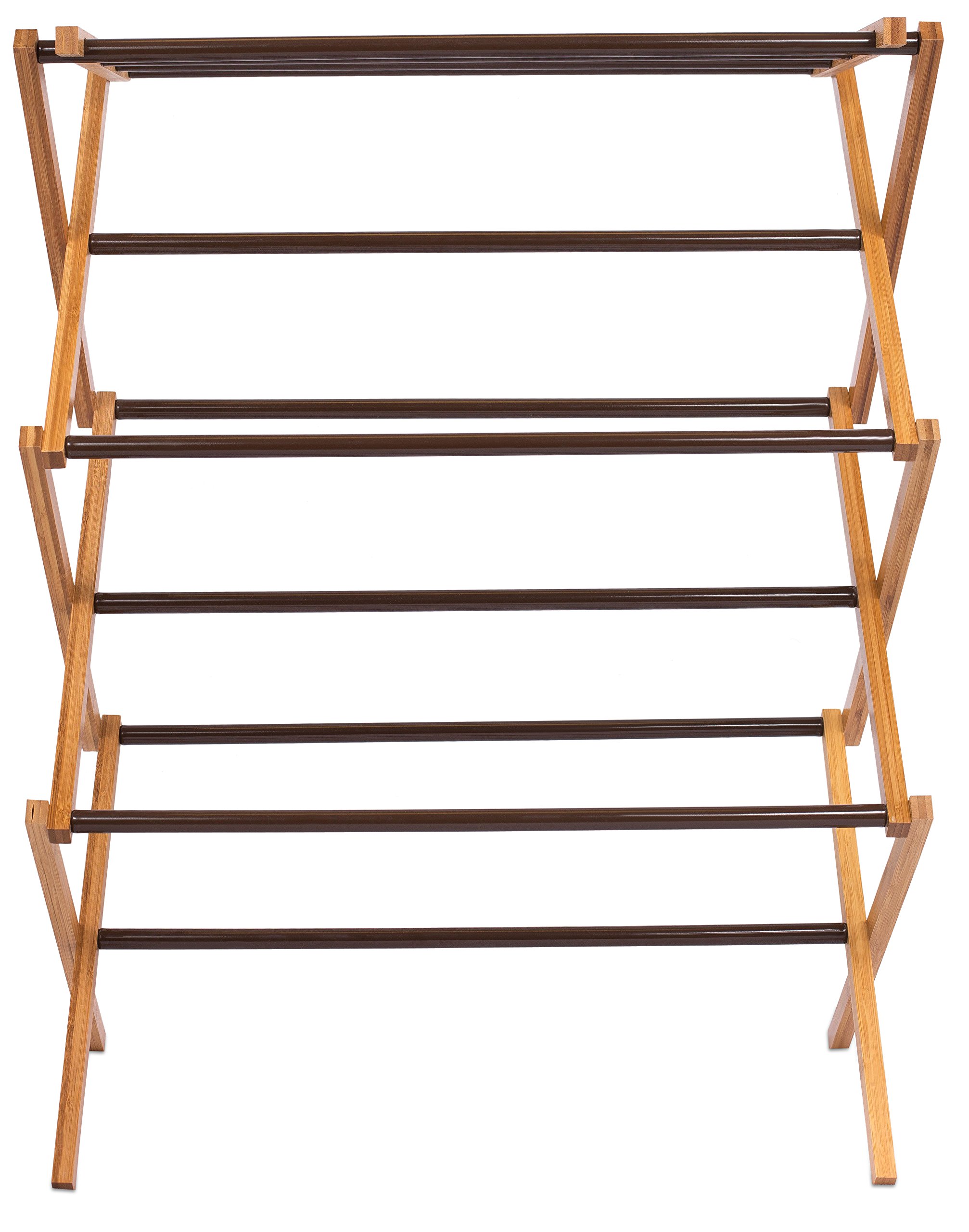 Buy BIRDROCK HOME Folding Steel Clothes Drying Rack - 3 Tier - Water ...
