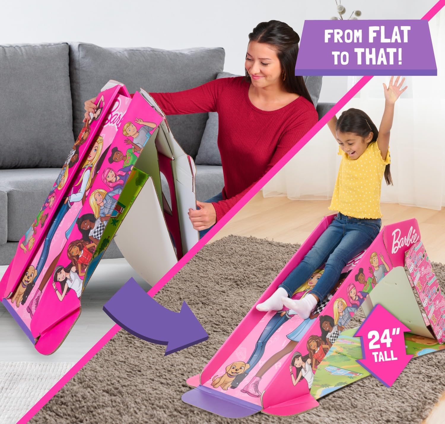 Snapklik.com : Barbie Indoor Slide For Toddlers Safe And Sturdy For ...