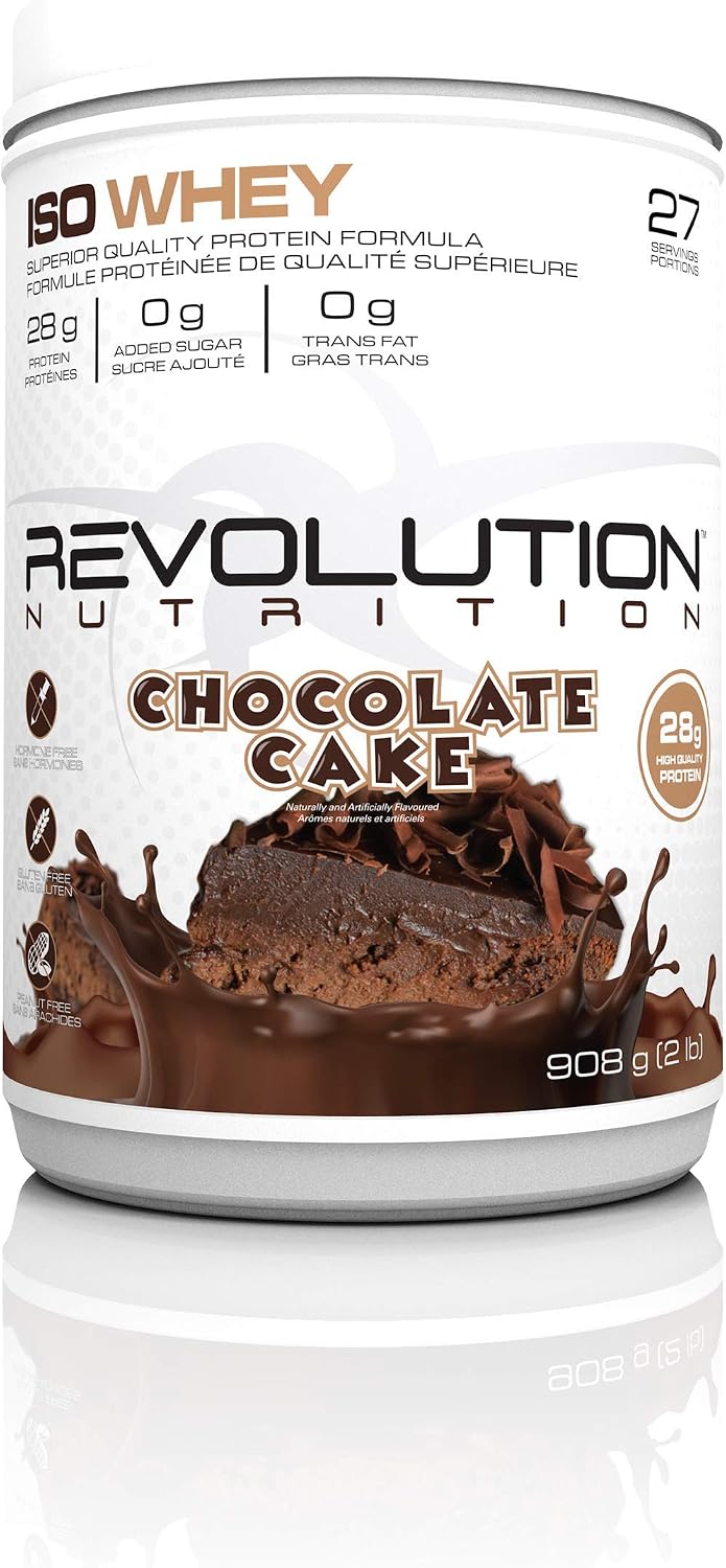 Revolution Nutrition Whey Isolate, Pure Isolate Protein (Chocolate Cake ...