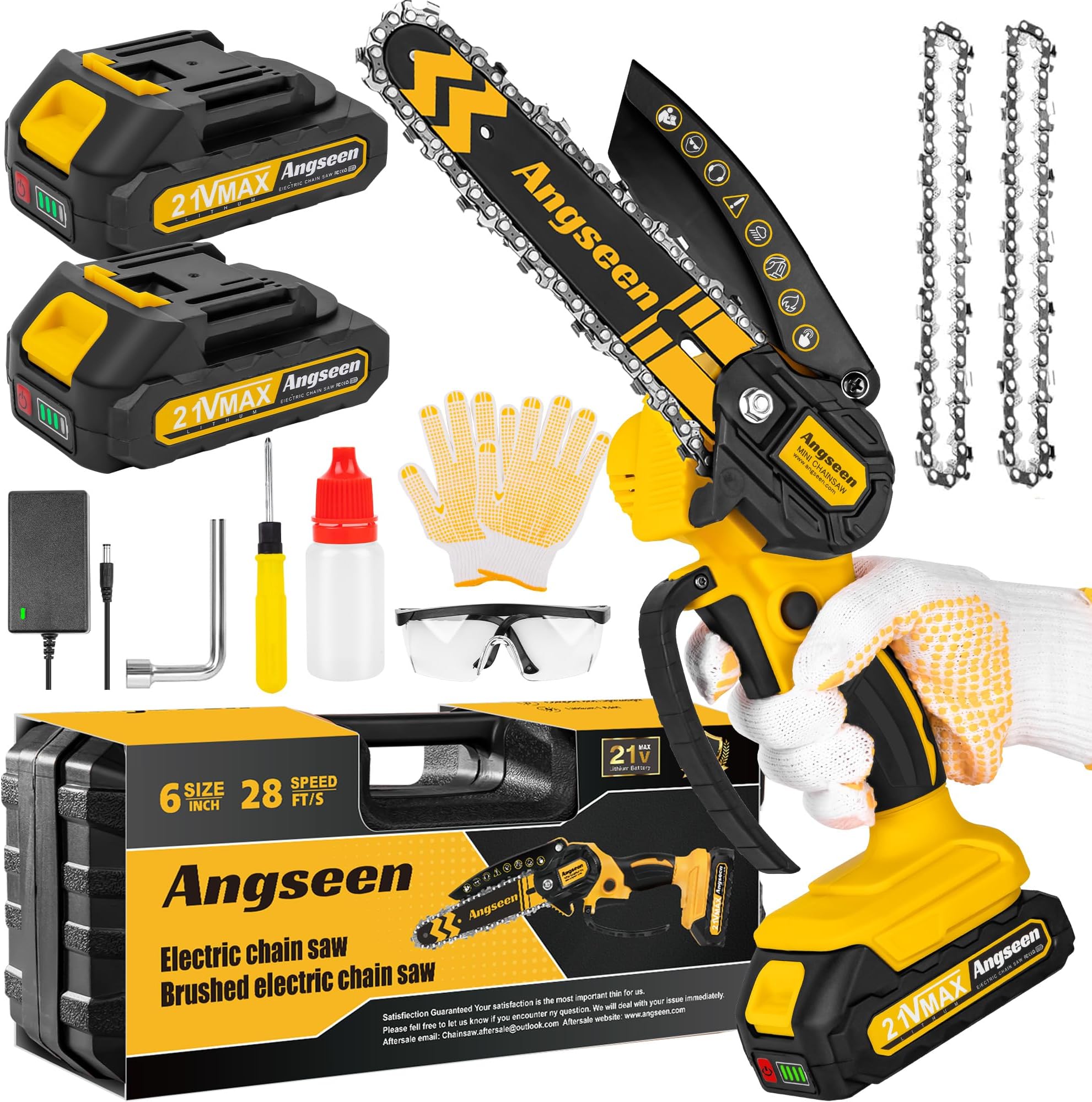 Amazon.com: Electric Chainsaw Cordless, Electric Chain Saws Cordless ...