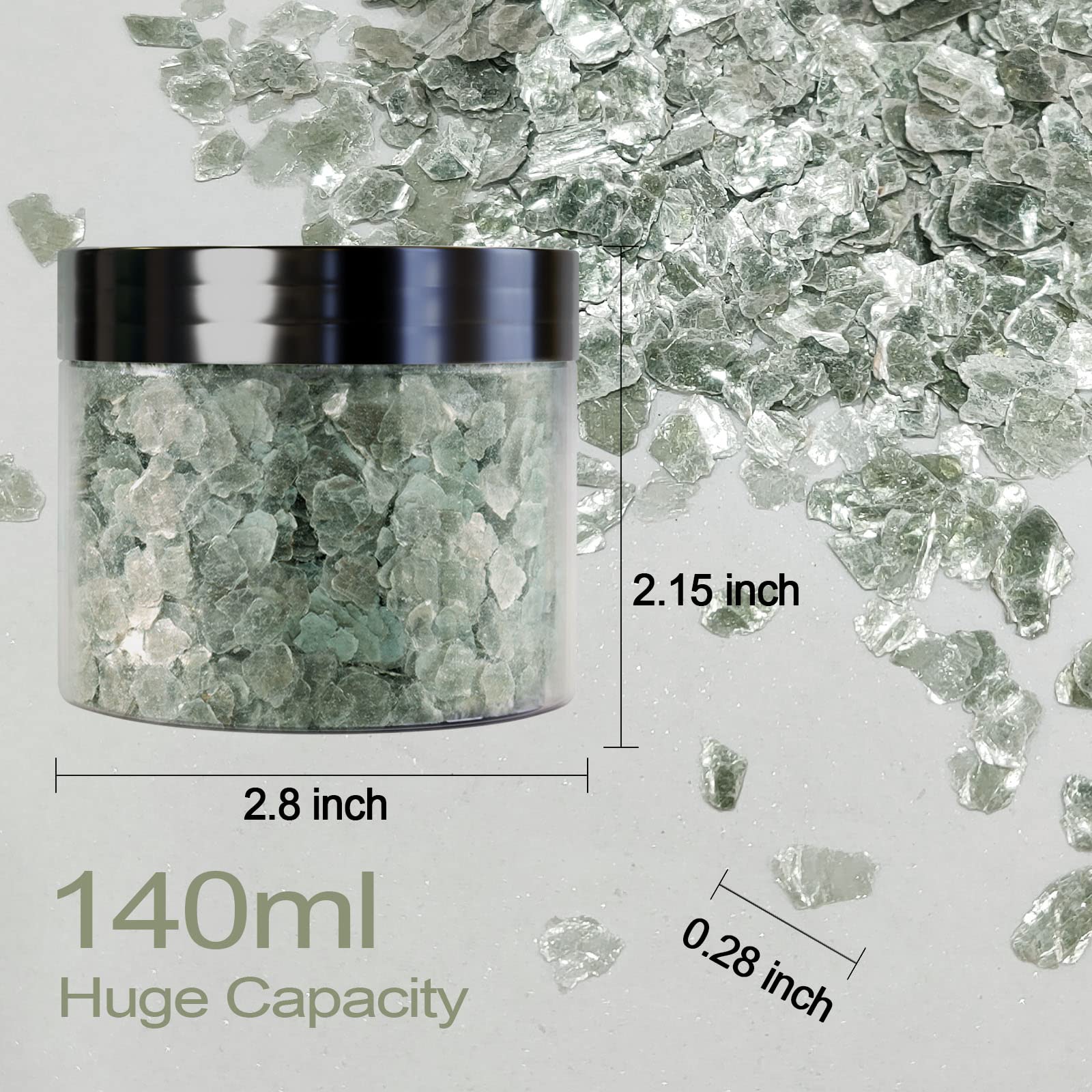 Snapklik.com : Renfio Natural Mica Flake, 80g 2.8oz Crafts Gilding ...