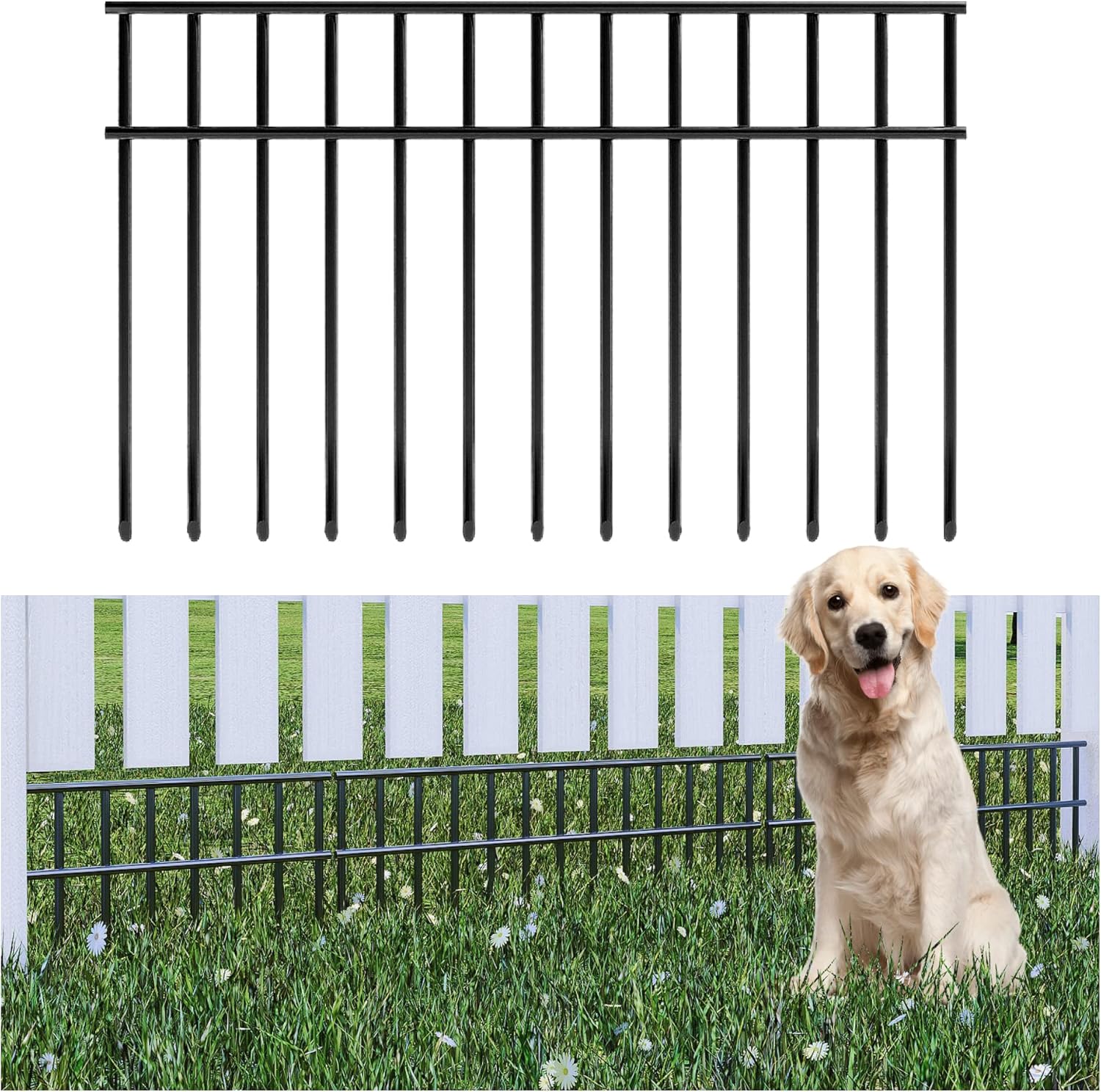 Amazon.com : 14 Pack No Dig Aimal Barrier Fence 24"x15" - Underground ...
