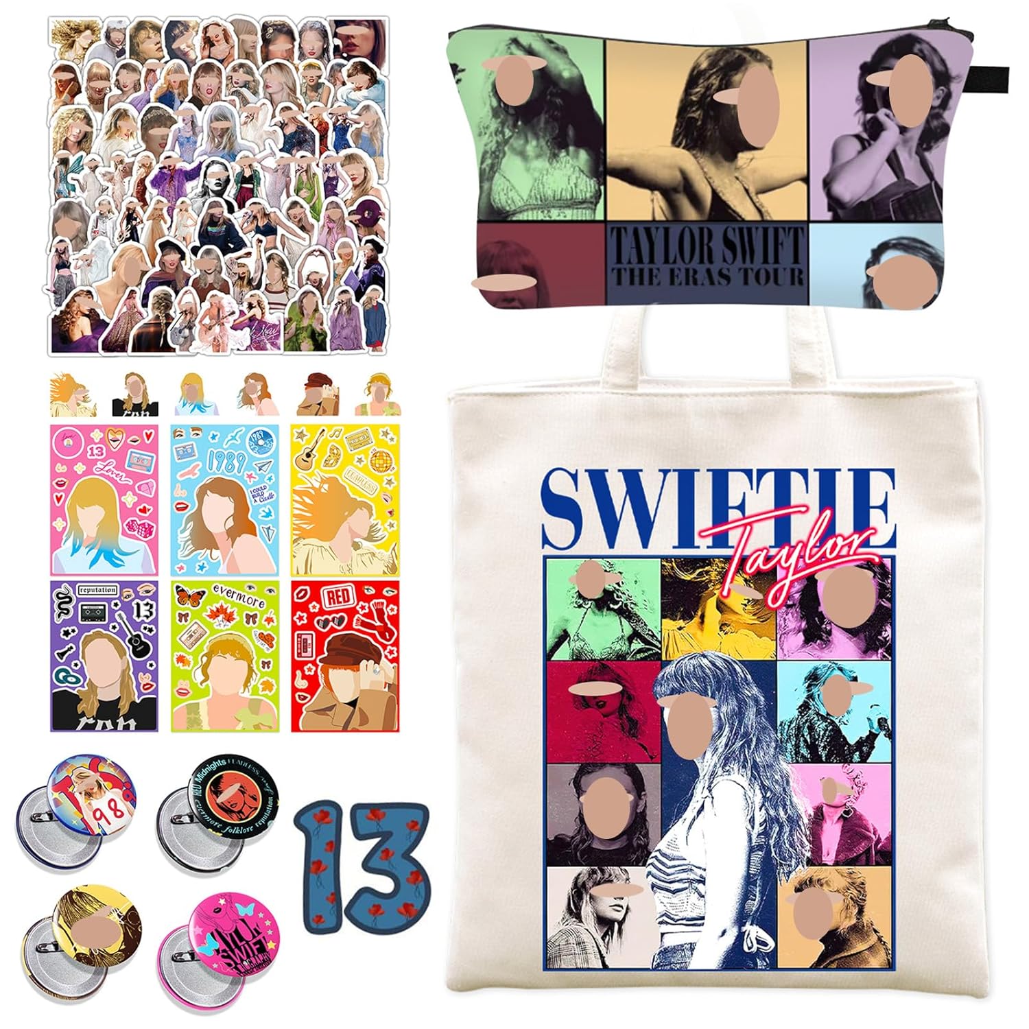 Amazon.com: 162 pcs Music Lovers Makeup Bag Gift Set, Album Inspired ...