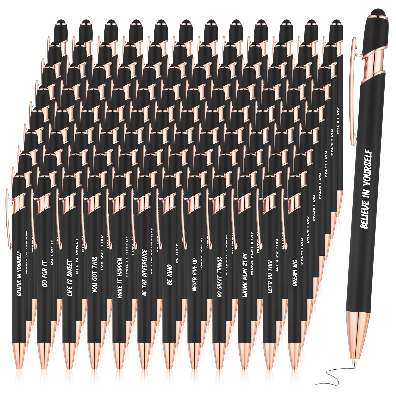 Amazon.com : Cholemy 96 Pcs Writing Pens Bulk Inspirational ...