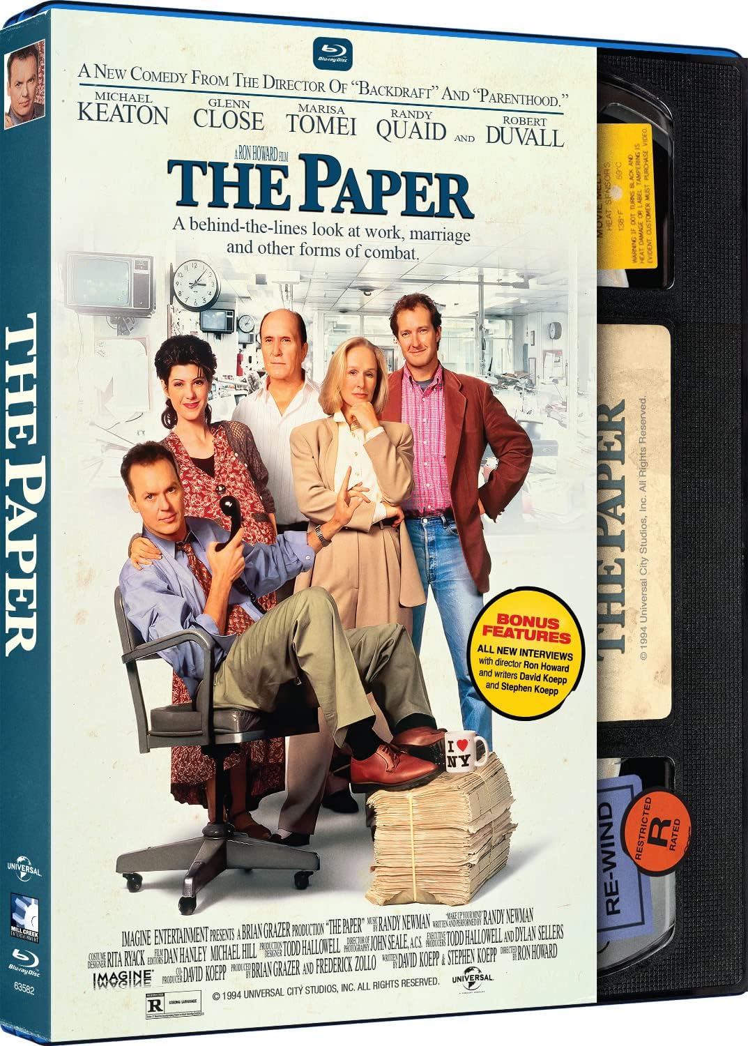 The Paper (Retro VHS) Blu-Ray [Region Free] [Blu-ray] | Amazon.com.br