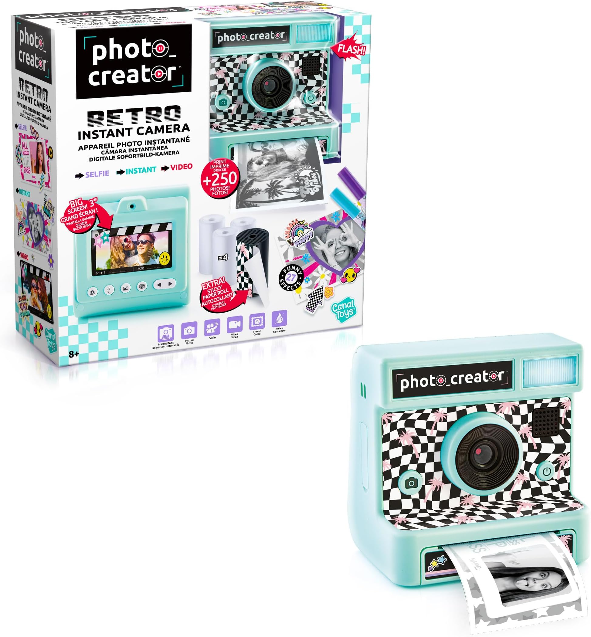 Photo Creator Instant Camera - Digital camera with built in printer ...