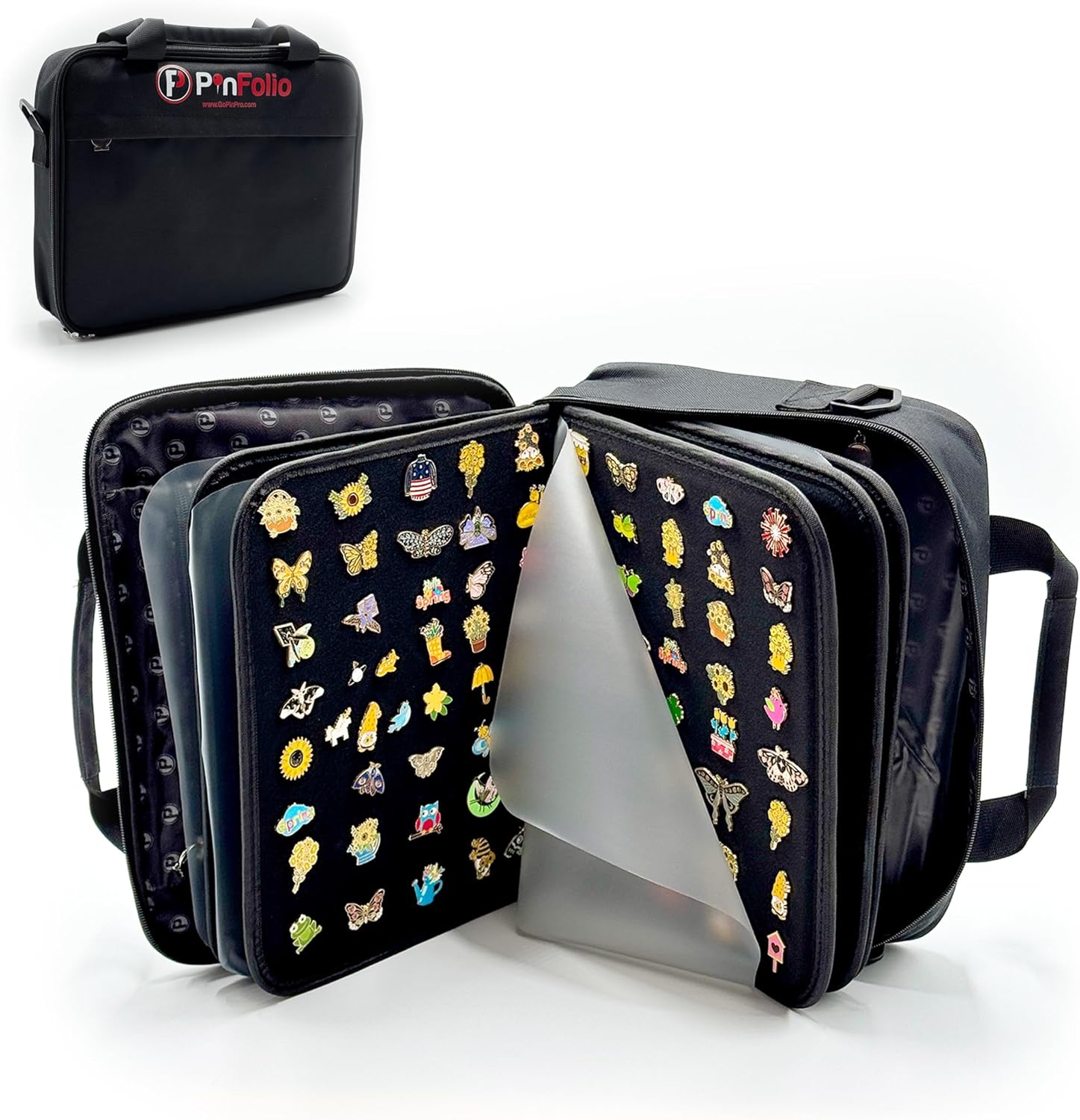 Amazon.com: PinFolio Pro Pin Display Bag, Large Sports Pin Book ...