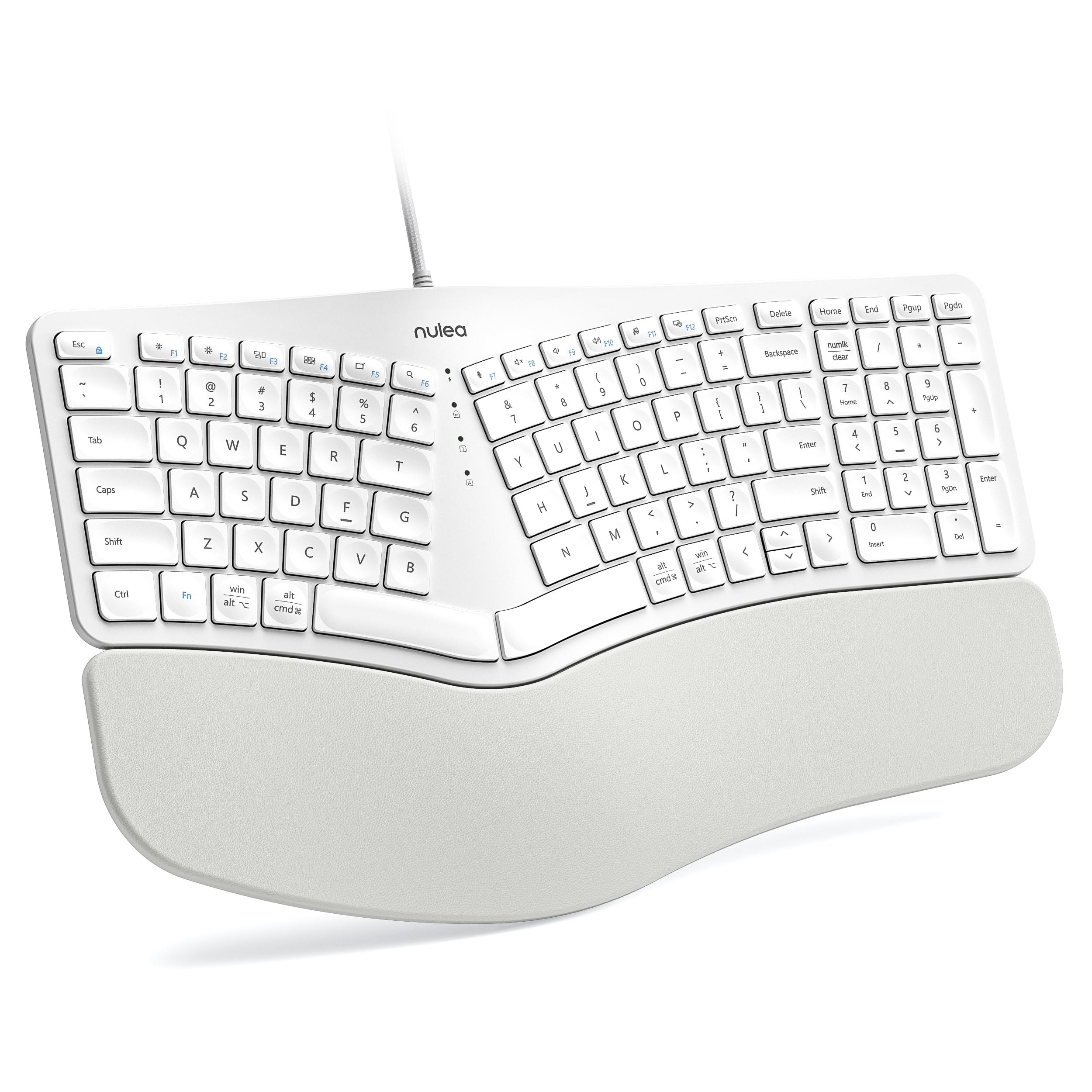 Buy Nulea RT05C Wired Ergonomic Keyboard, Split Keyboard with Cushioned ...