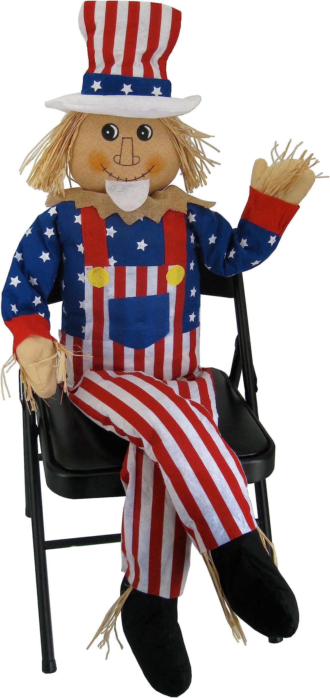 Amazon.com: RZ Express Studios 60" Large Sitting Scarecrow Female Fall ...