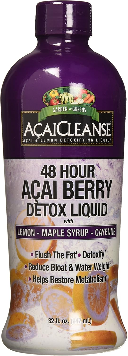 Amazon.com: Garden Greens Acai Cleanse,48 hr Detox, 32 Fl Oz : Health ...