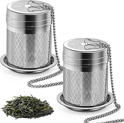 Amazon.com: Yoassi Tea Infusers for Loose Tea, 2 Pack Extra Fine Mesh ...