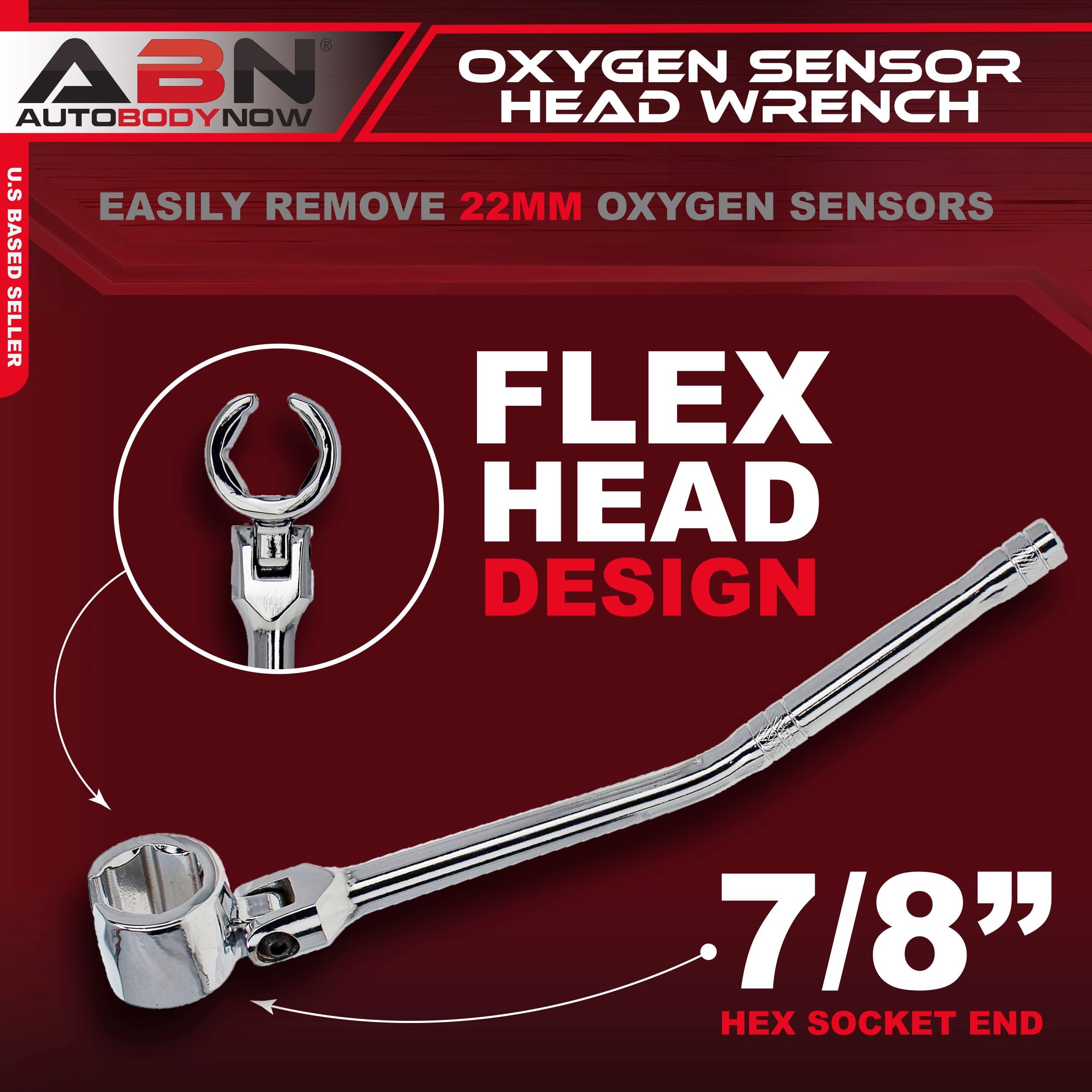Snapklik.com : ABN 7/8in 22mm Flexible Head Oxygen Sensor Head Wrench