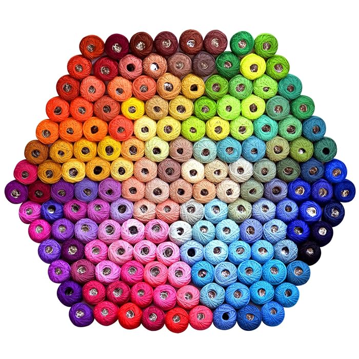 Buy Crochet Thread Set Balls-Crochet Cotton Yarn-Size 8-Crochet Thread ...