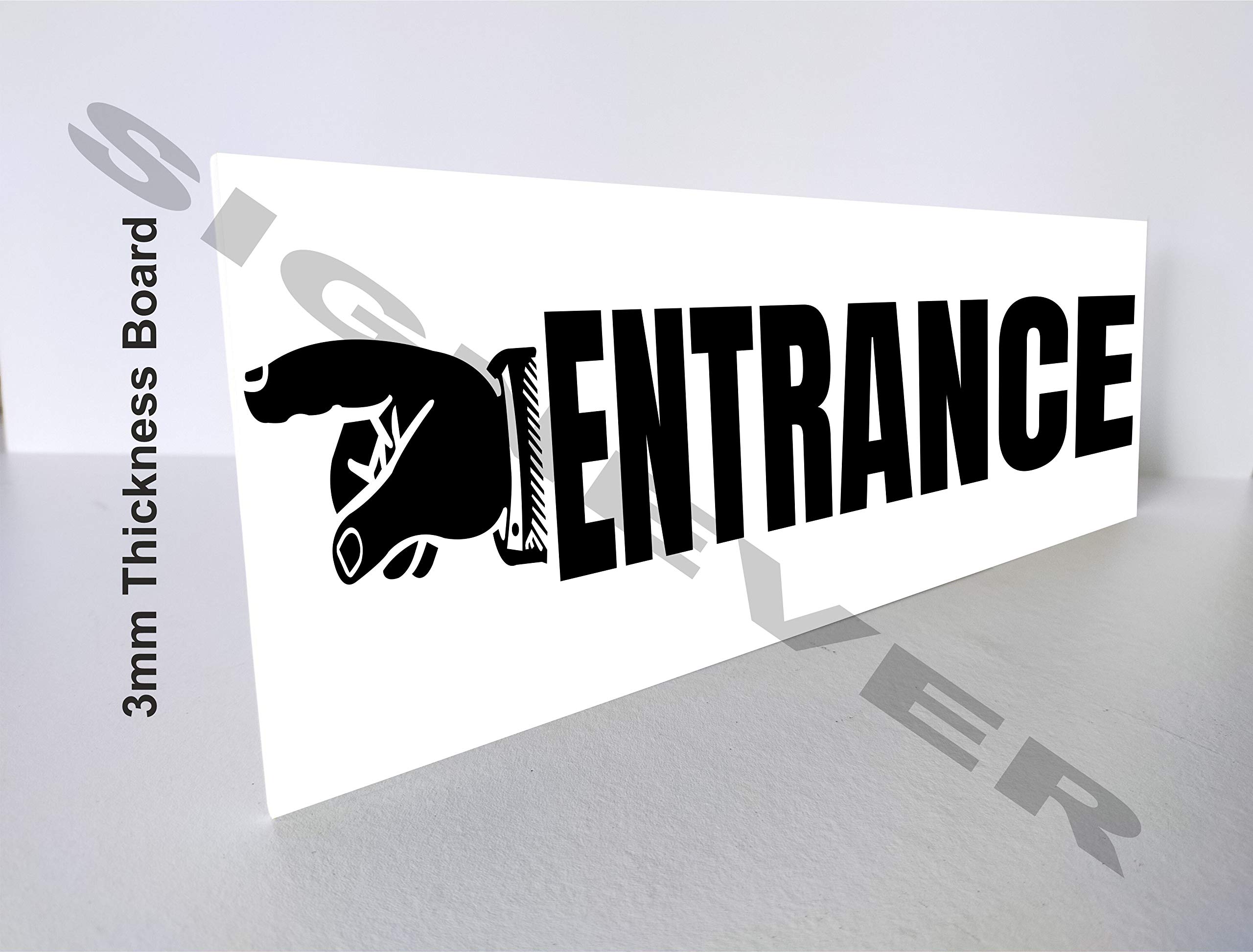 Buy SIGN EVER Entrance Left Side Sign Board Bank Office Hospital School ...