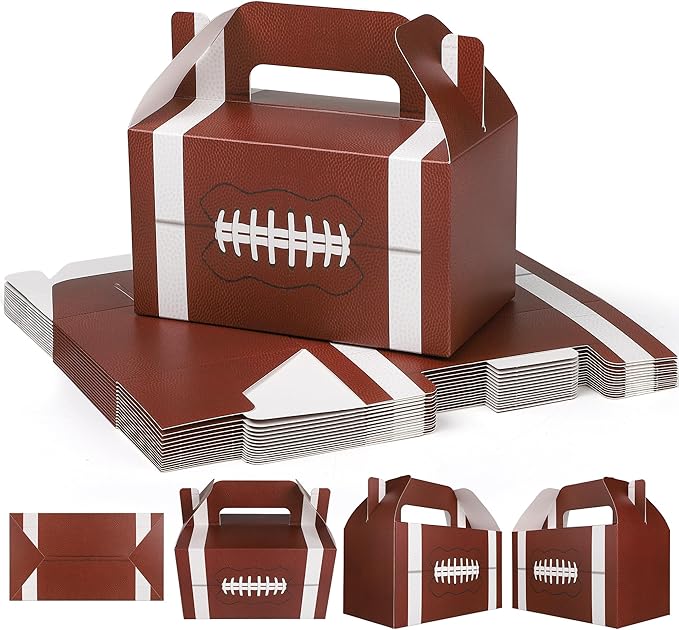 Amazon.com: Aodaer 16 Pack Paper Football Treat Boxes for Team 6.2 x 6. ...