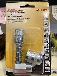 Amazon.com: LUMAX LX-1404 Silver 90 Degree Grease Coupler for Hard-to-Reach Grease Fittings on ...