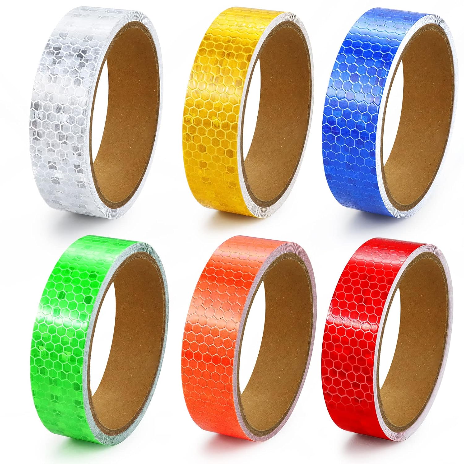 WYOMER 6 Rolls Reflective Tapes, Reflective Warning Tape Night Safety ...