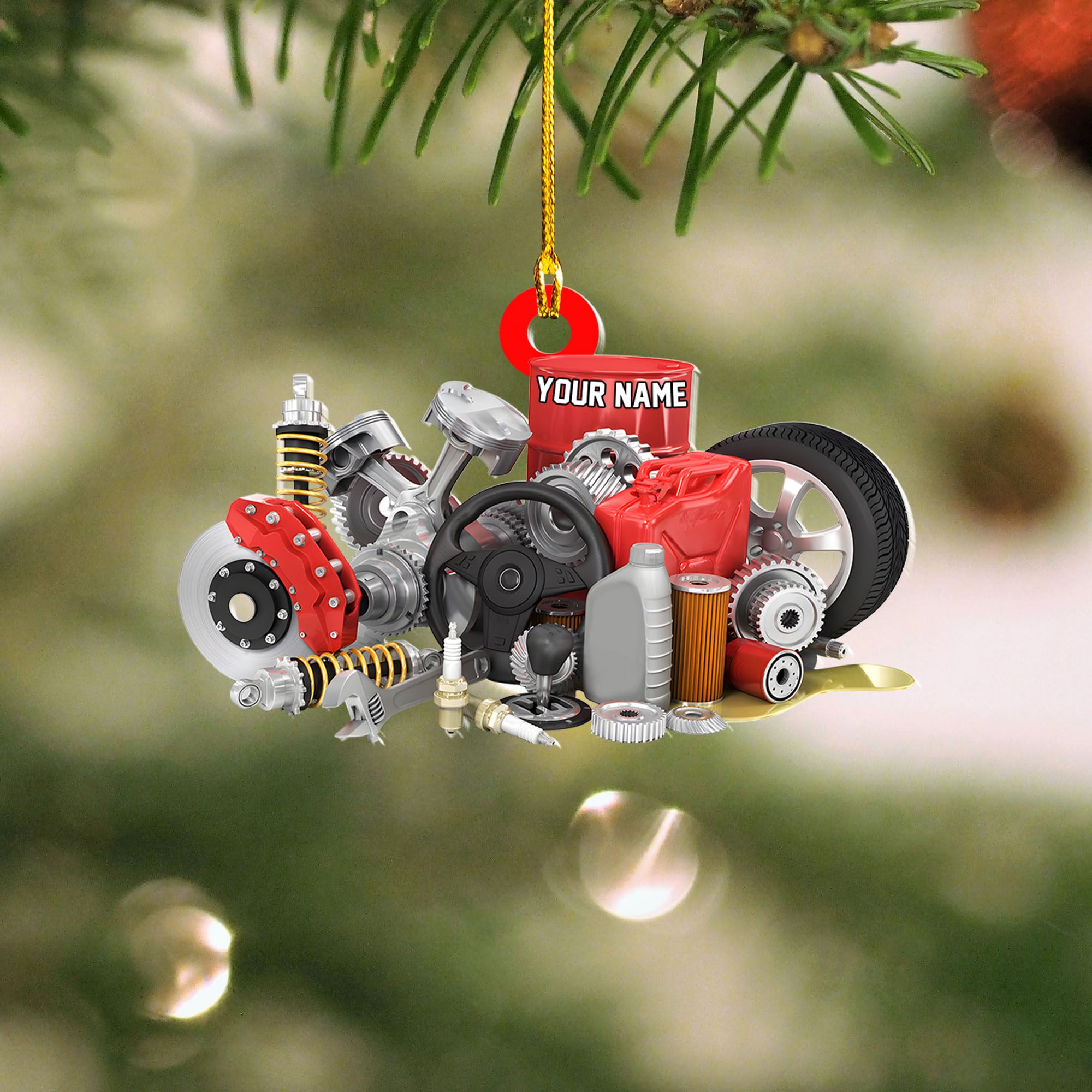 Amazon.com: Personalized Mechanic Tools Flat Ornaments, Custom Mica ...