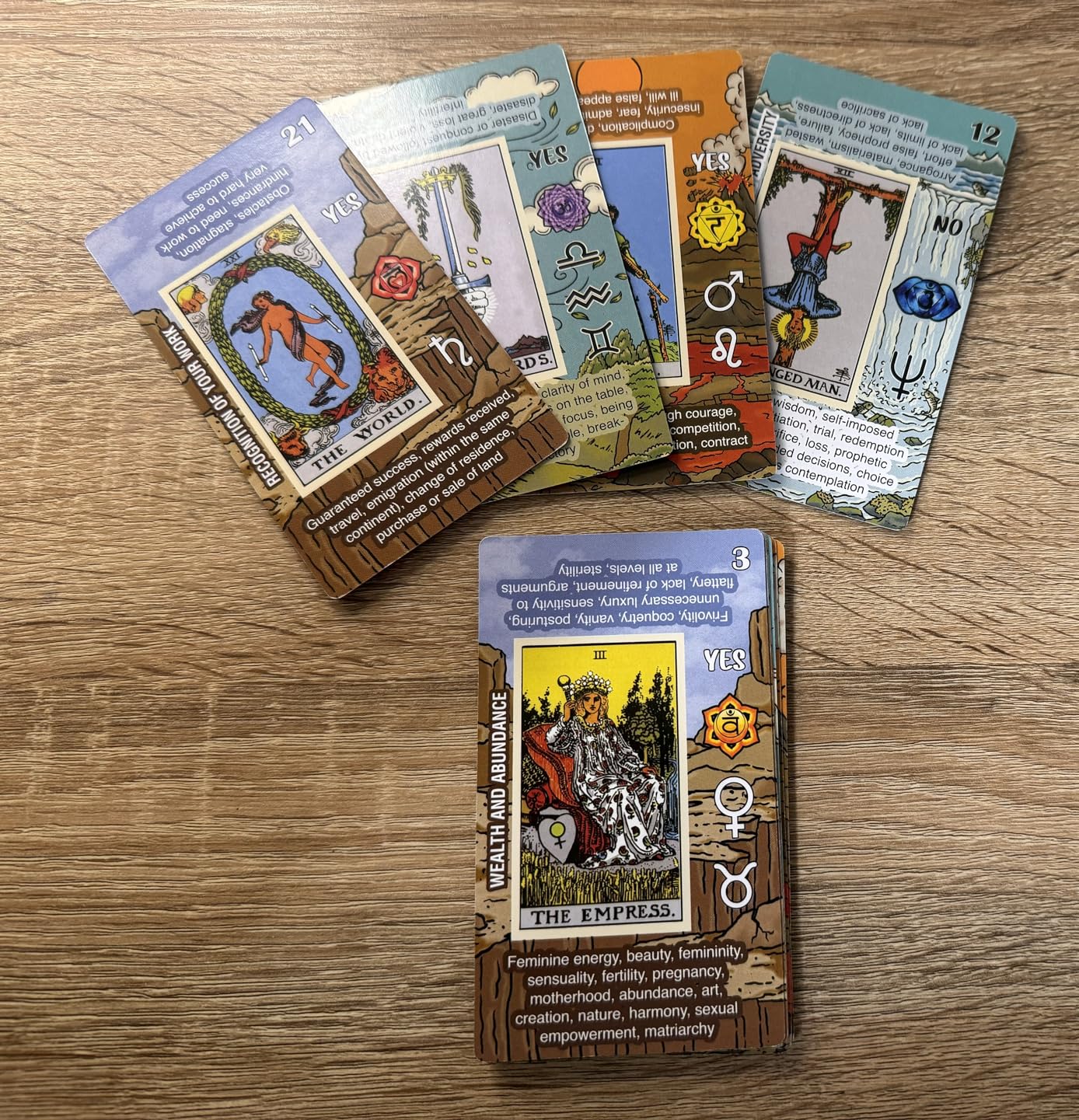 Tarot Cards for Beginners, Learning Tarot Deck, No Guidebook Needed ...