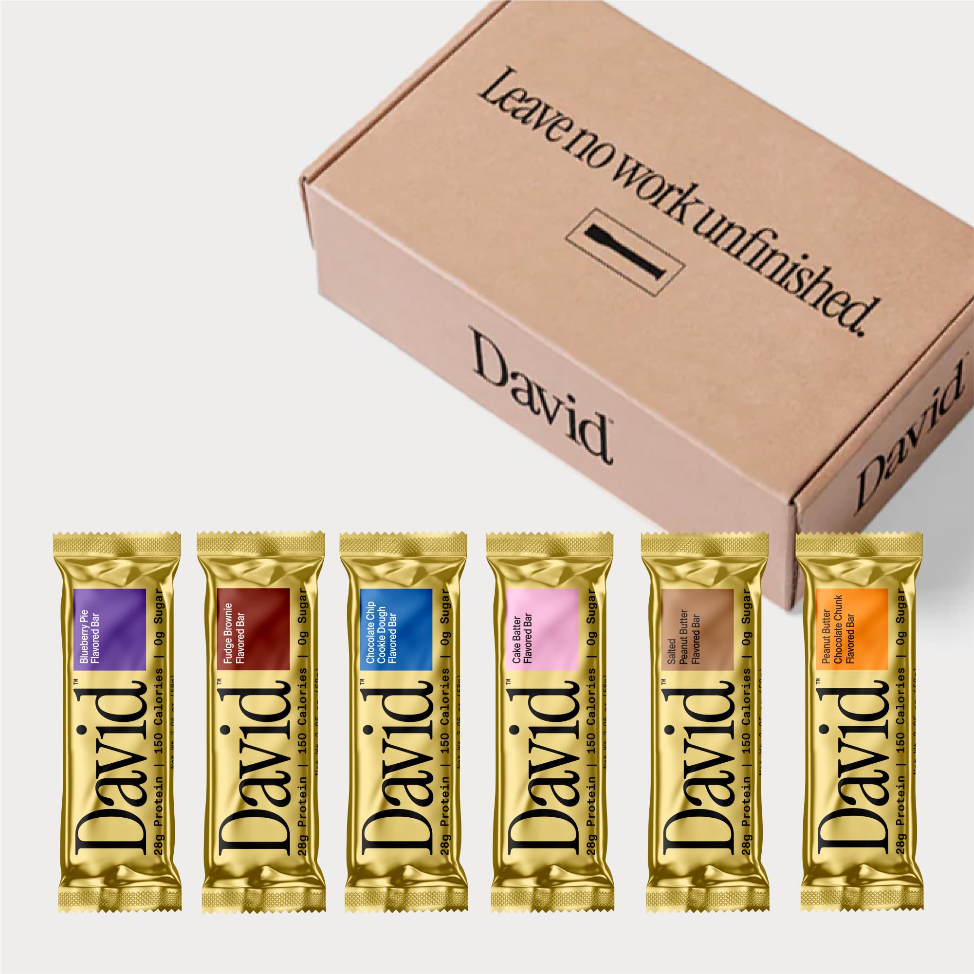 Snapklik.com : David, Protein Bar, Variety Pack, Pack Of 6 Protein Bars ...