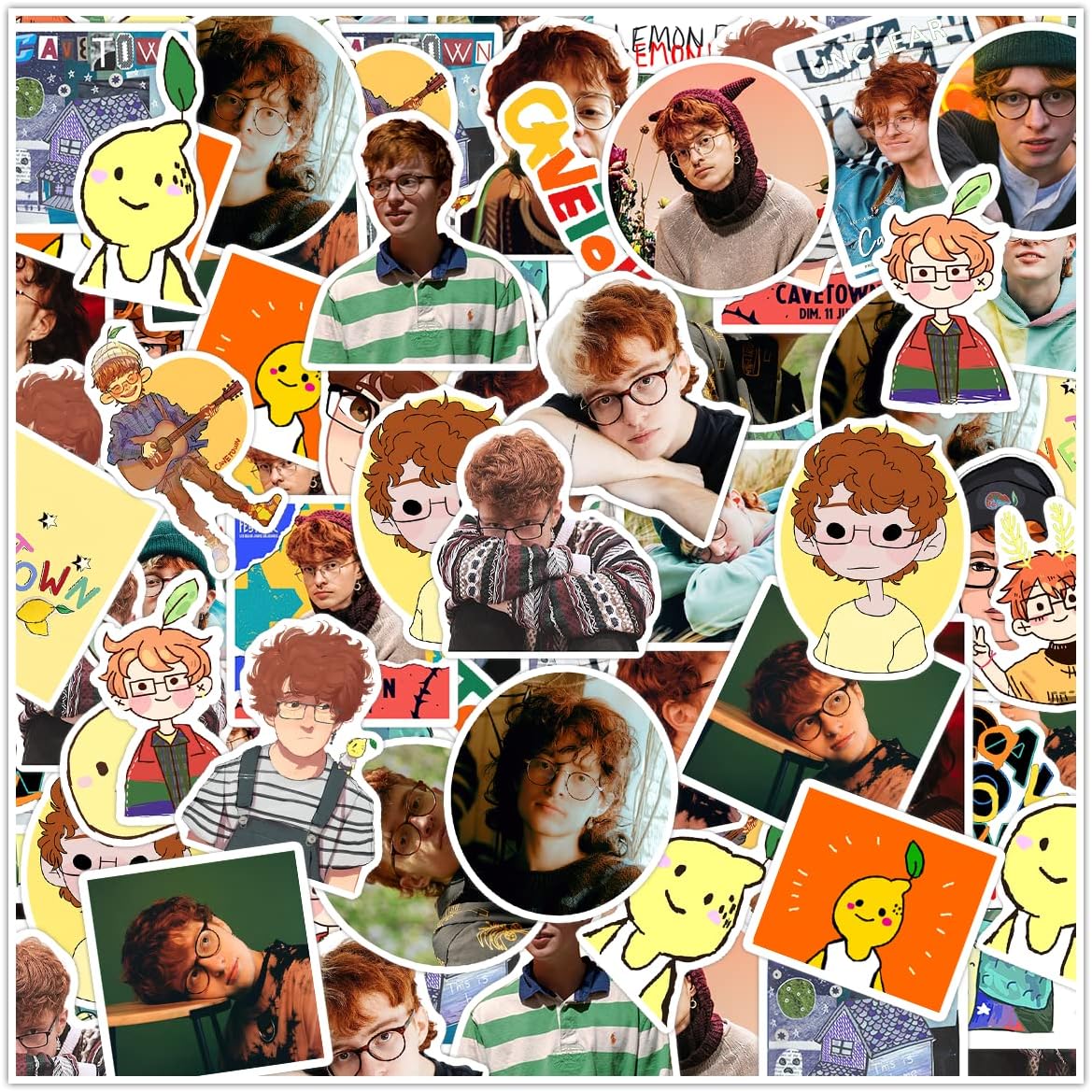 Amazon.com: 30 Pcs Stickers Pack Delcas Aesthetic CavesLuggage Towns Singer Bike Vinyl Label ...