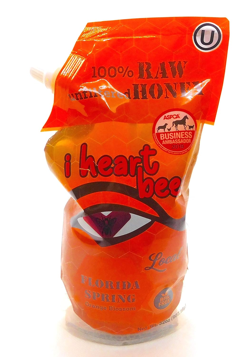 Amazon.com : I HEART BEES - Florida Spring Orange Blossom Honey - Raw ...