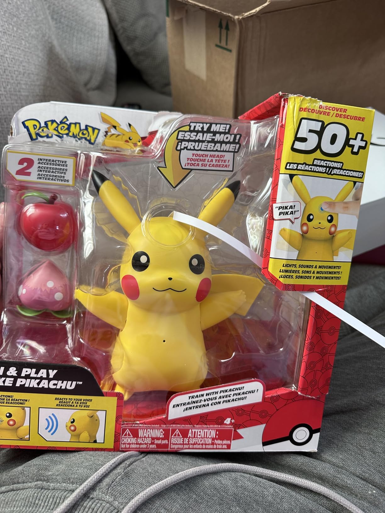 $7/mo - Finance Pokemon Train and Play Deluxe Pikachu - 4.5-Inch ...