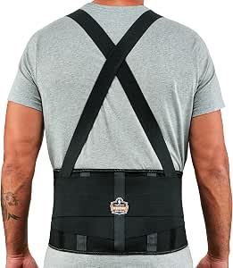 Ergodyne ProFlex 1100SF Back Support Brace, 8" Spandex Belt, Patented ...