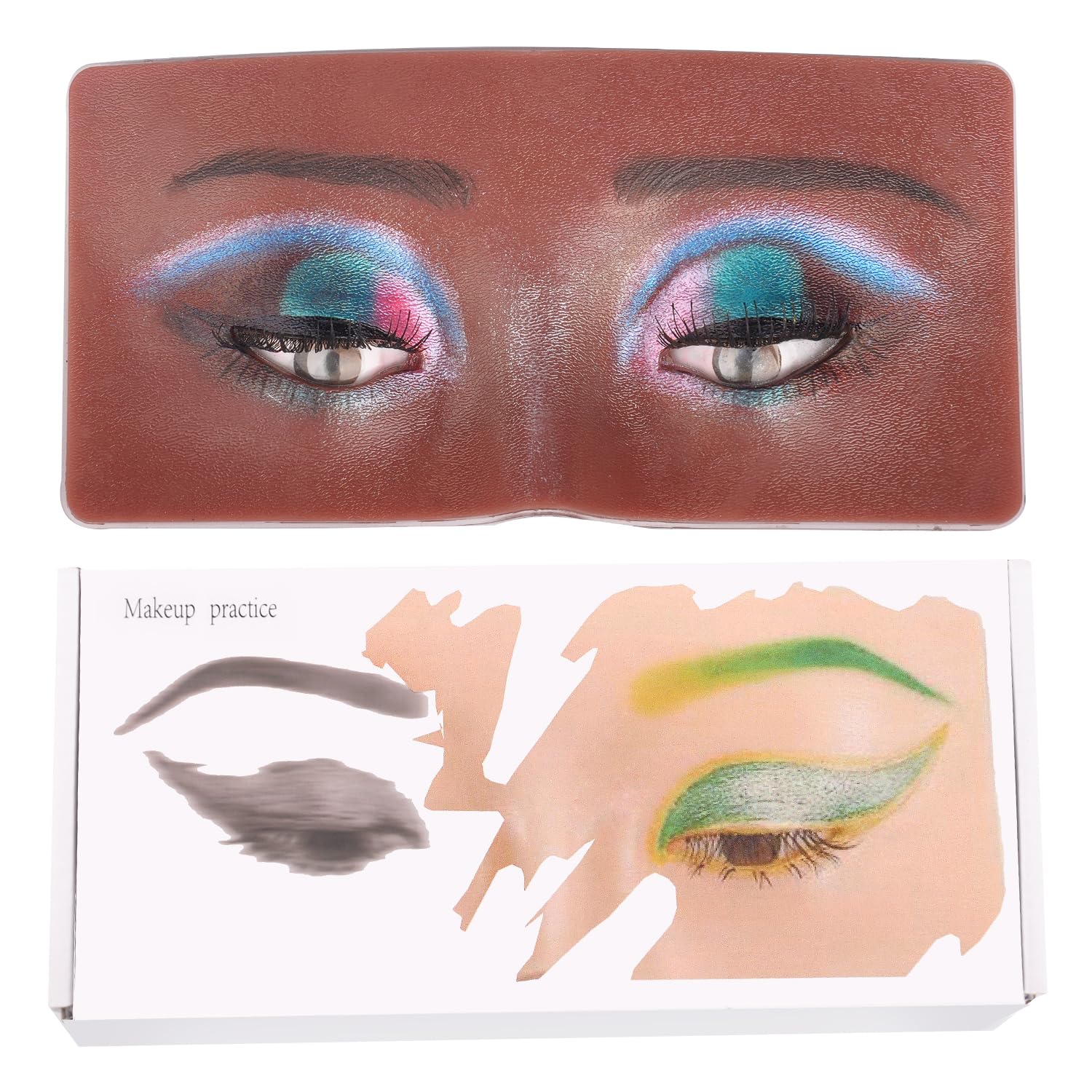 Amazon.com : Vnmcry Makeup Practice Face Mannequin Reusable Practice ...
