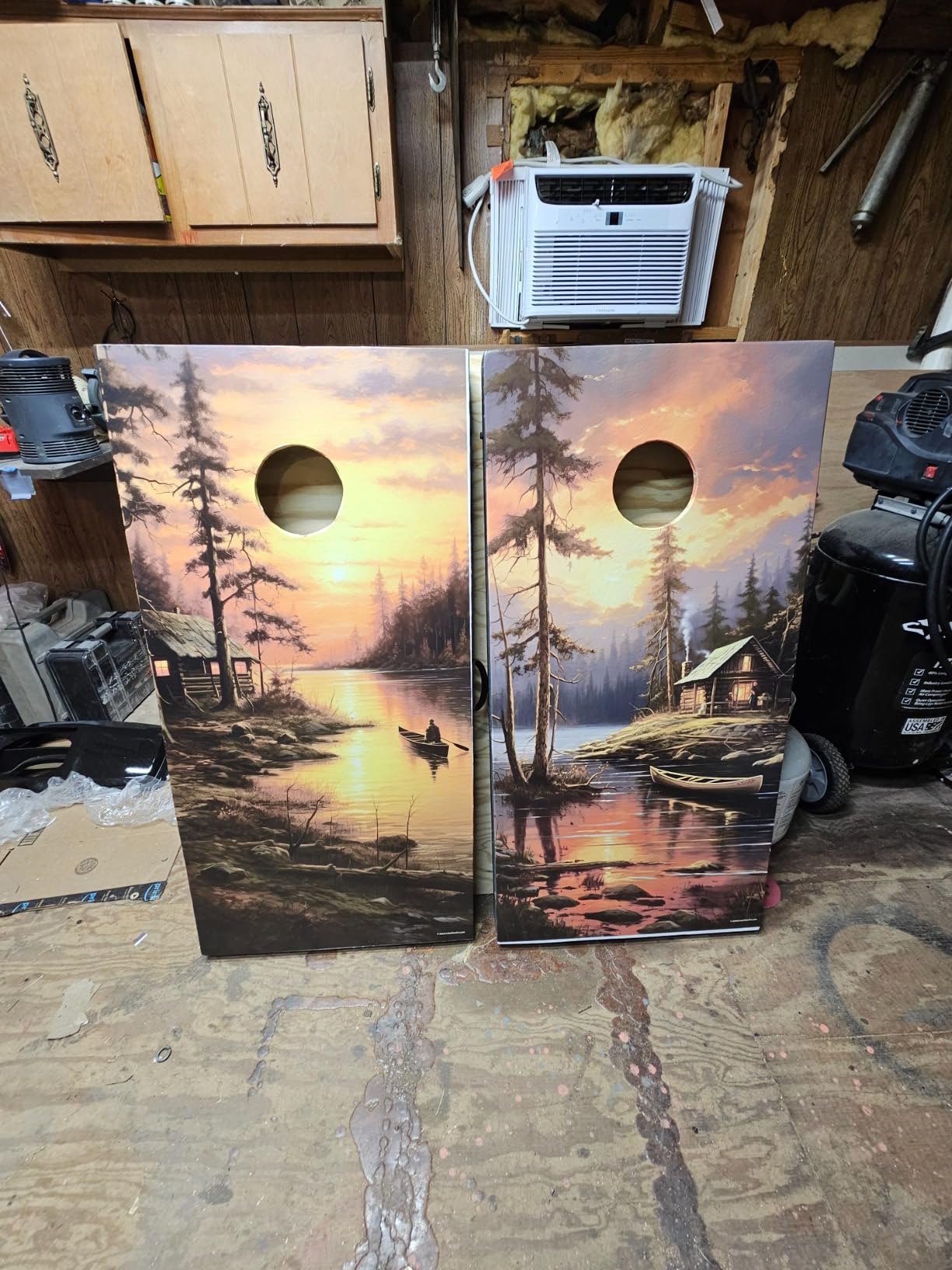 Amazon.com: Set of 2 Cornhole Wraps for Boards Vinyl Decals - Lake Life ...