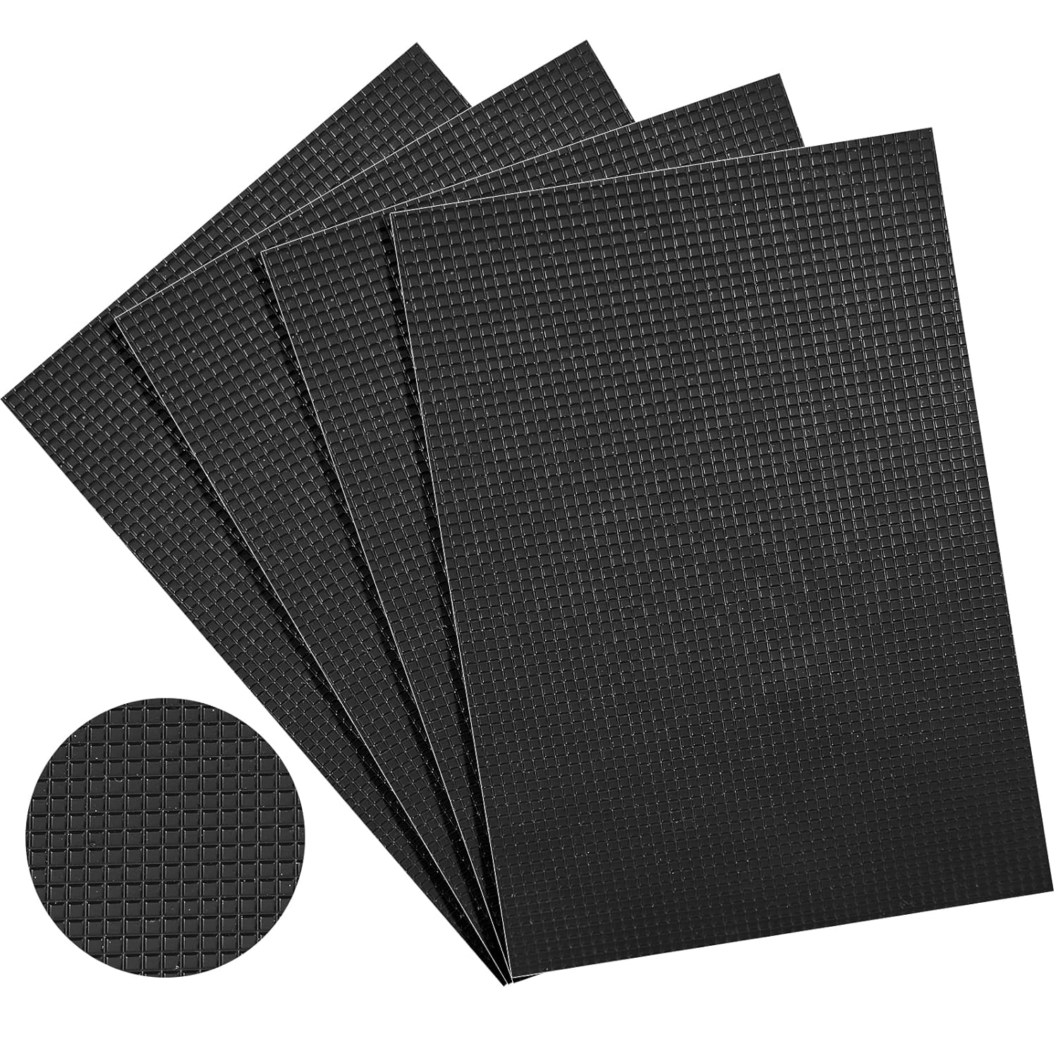 Wanmu Sticky Anti-Slip Rubber Grip Tape, 4 Pcs Ultra-Thin Strong ...