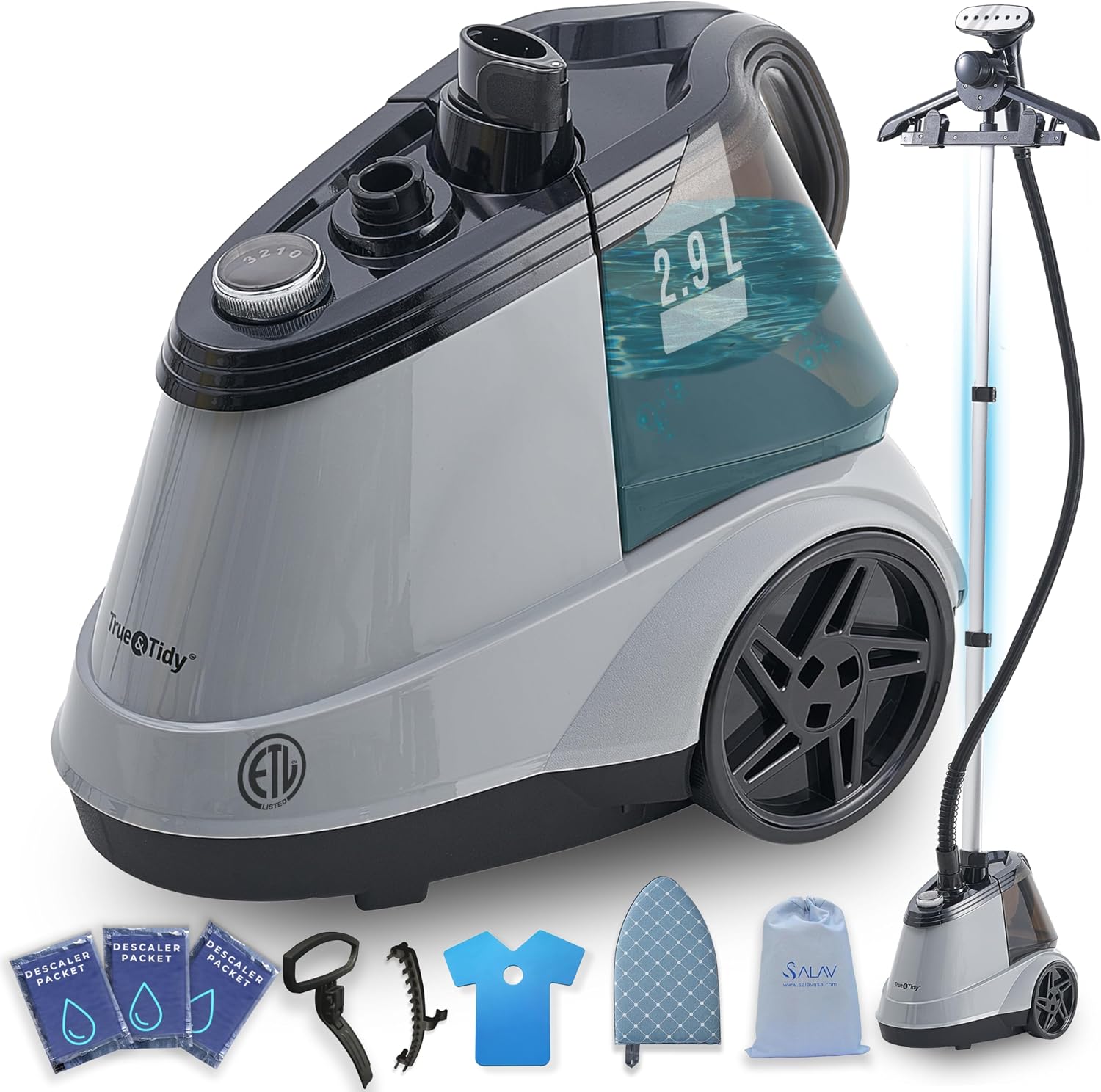 Amazon.com: True & Tidy Pro Heavy-Duty Commercial Garment Steamer (Gray ...