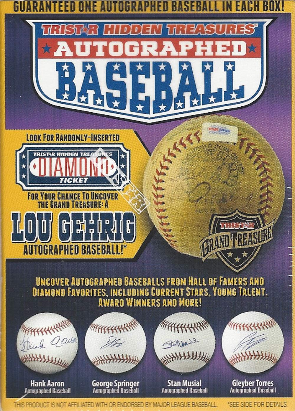 Amazon.com: 2018 Tristar Autographed Baseball box (Series 10 ...