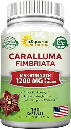 Amazon.com: aSquared Nutrition Caralluma Fimbriata 1200mg - 180 ...