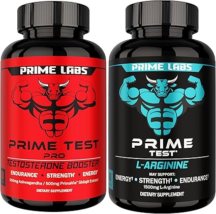 Amazon.com: Prime Labs Prime Test Pro + L Arginine Capsules : Health ...