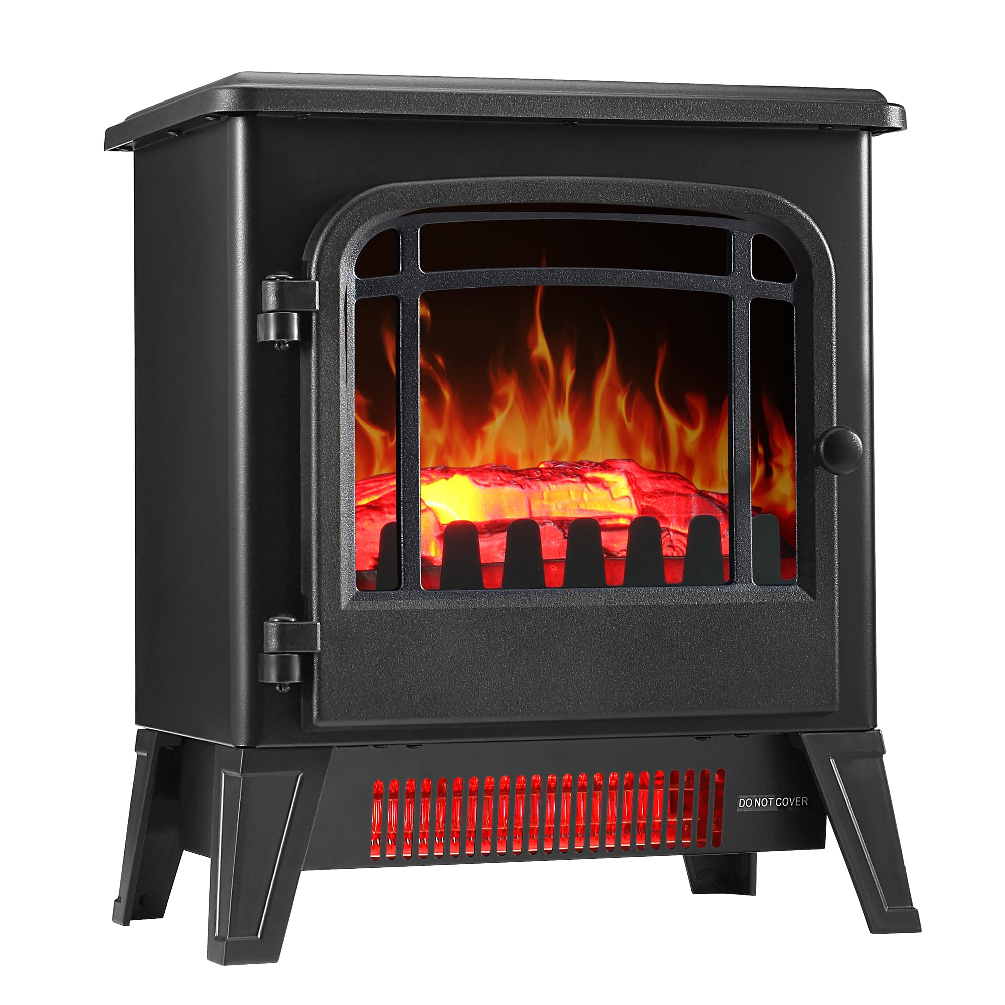 Amazon.com: 17" Freestanding Electric Fireplace Heater - Fire Places ...