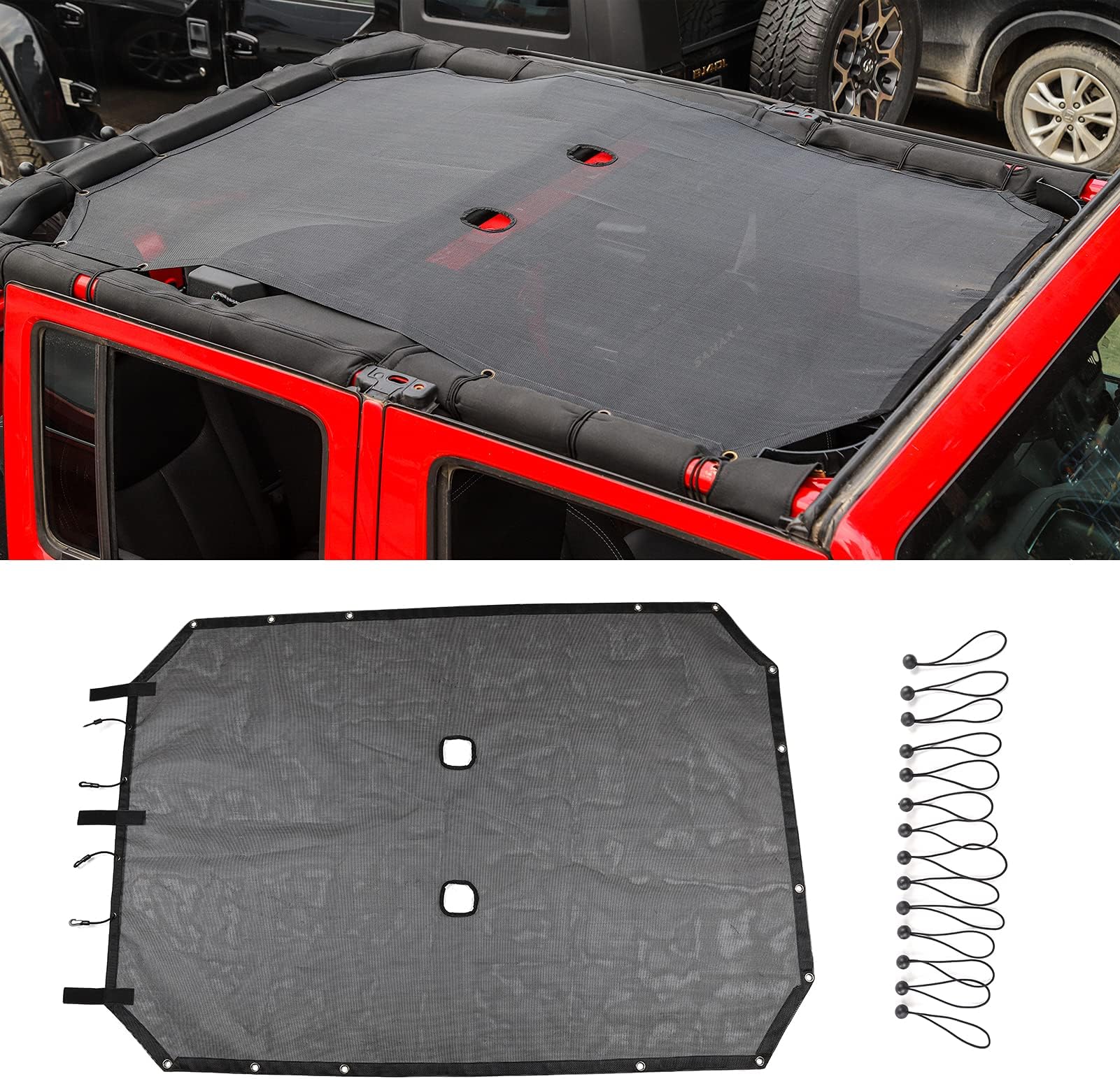 Amazon.com: Alien Sunshade Jeep Wrangler TJ Sun Shade (1996-2006) & YJ ...