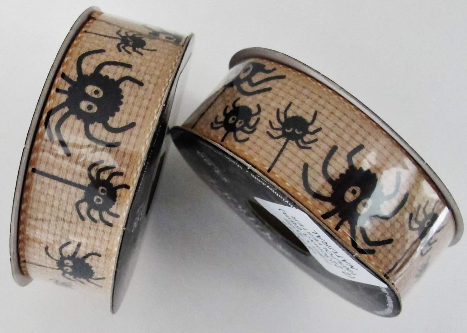 Amazon.com: 2 Rolls Black Spider Ribbon 7/8" inches x 4' yards Couture ...