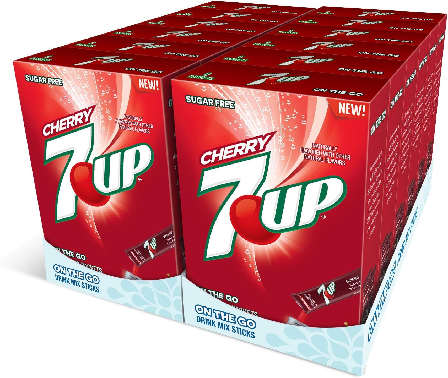 Amazon.com: 7-UP Powder Drink Mix – Sugar Free & Delicious (Cherry, 72 ...
