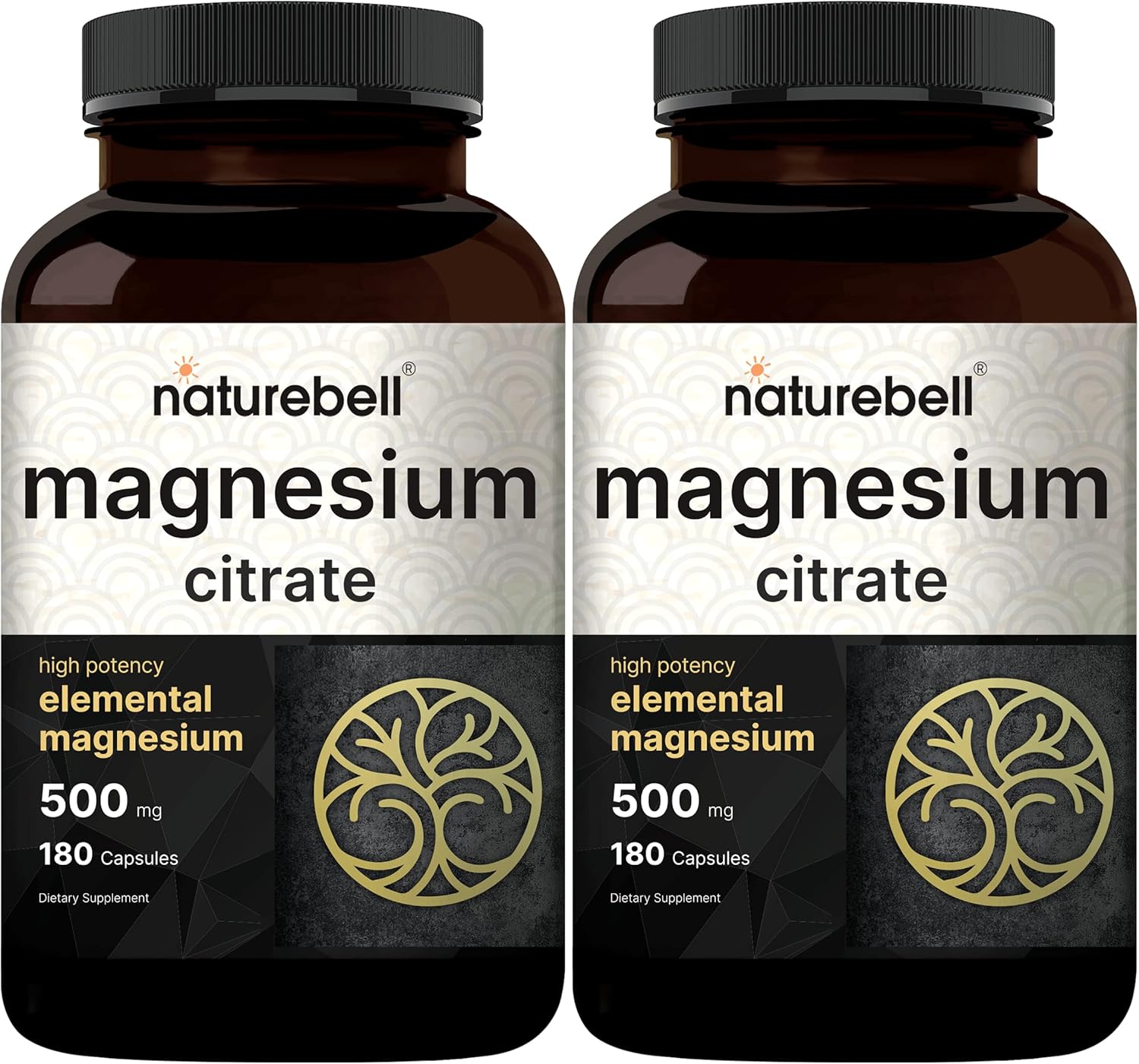 Pack de 2 Magnésium élémentaire 500 mg par portion d | Ubuy Maroc