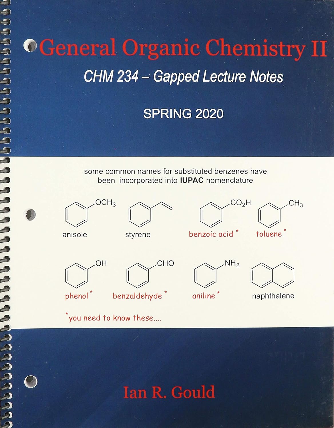 Amazon.com: General Organic Chemistry II - Chm 234: Gapped Lecture ...
